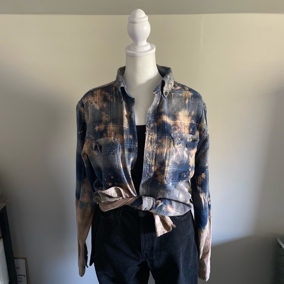 Tops | Distressed Flannel | Poshmark